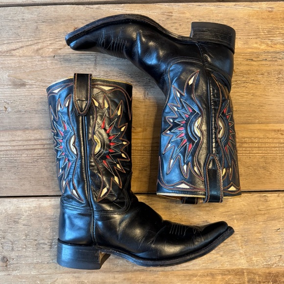 ACME | Shoes | Vintage Acme Sunburst Cowboy Boots 96s Size 7 | Poshmark